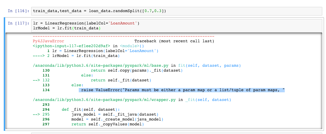 Linear regression using Apache Spark MLlib